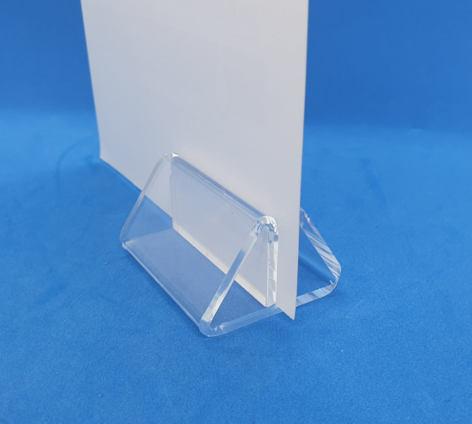 Freestanding Acrylic Counter Top Sign and Ticket Holder — Hang and Display