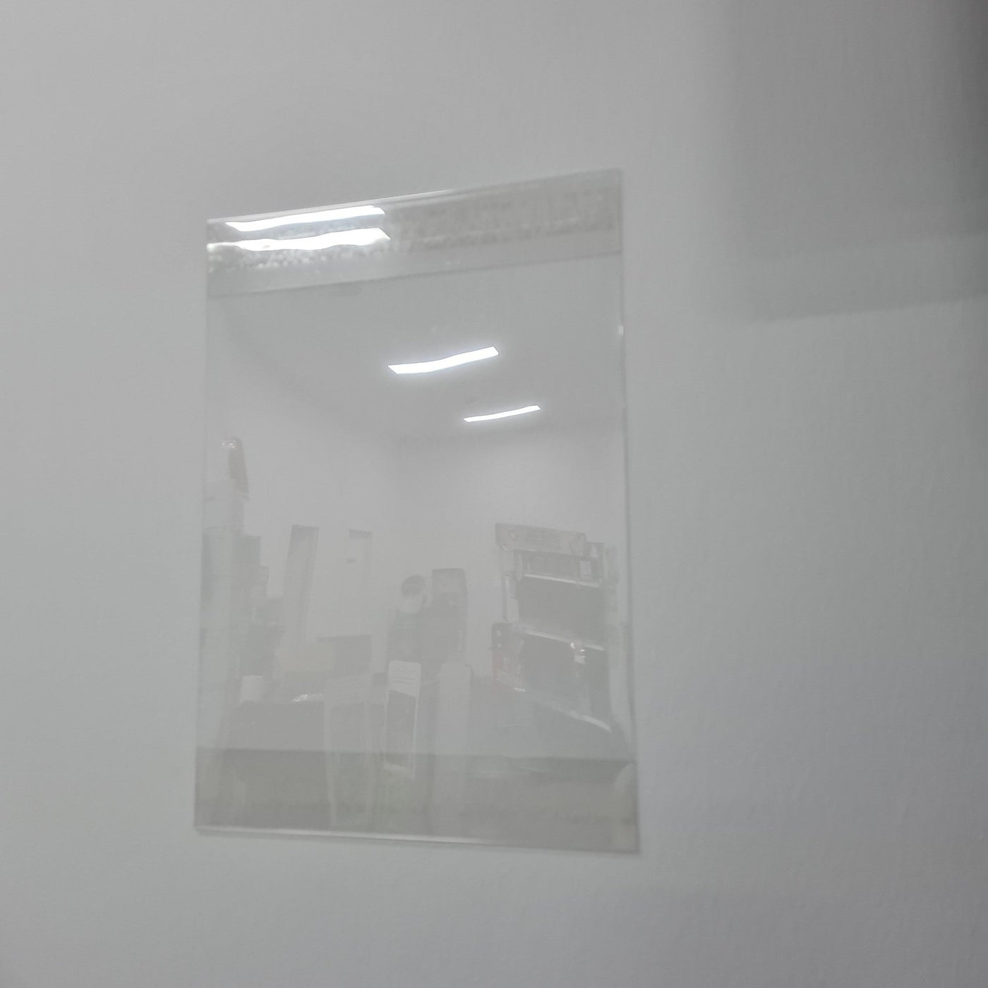 A4 Sign Holder Clear Sleeve with Adhesive Strips — Hang and Display