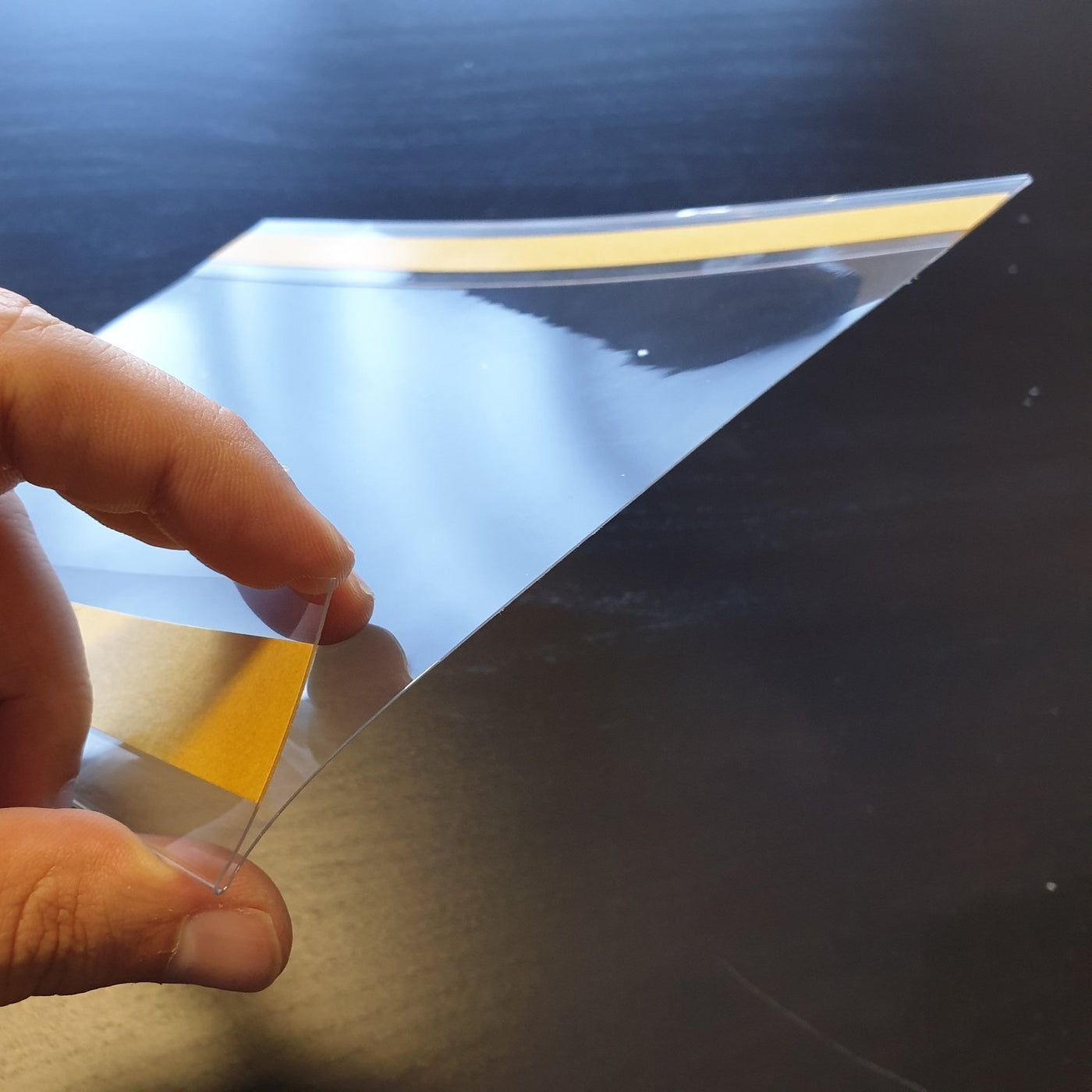 A4 Sign Holder Clear Sleeve with Adhesive Strips — Hang and Display