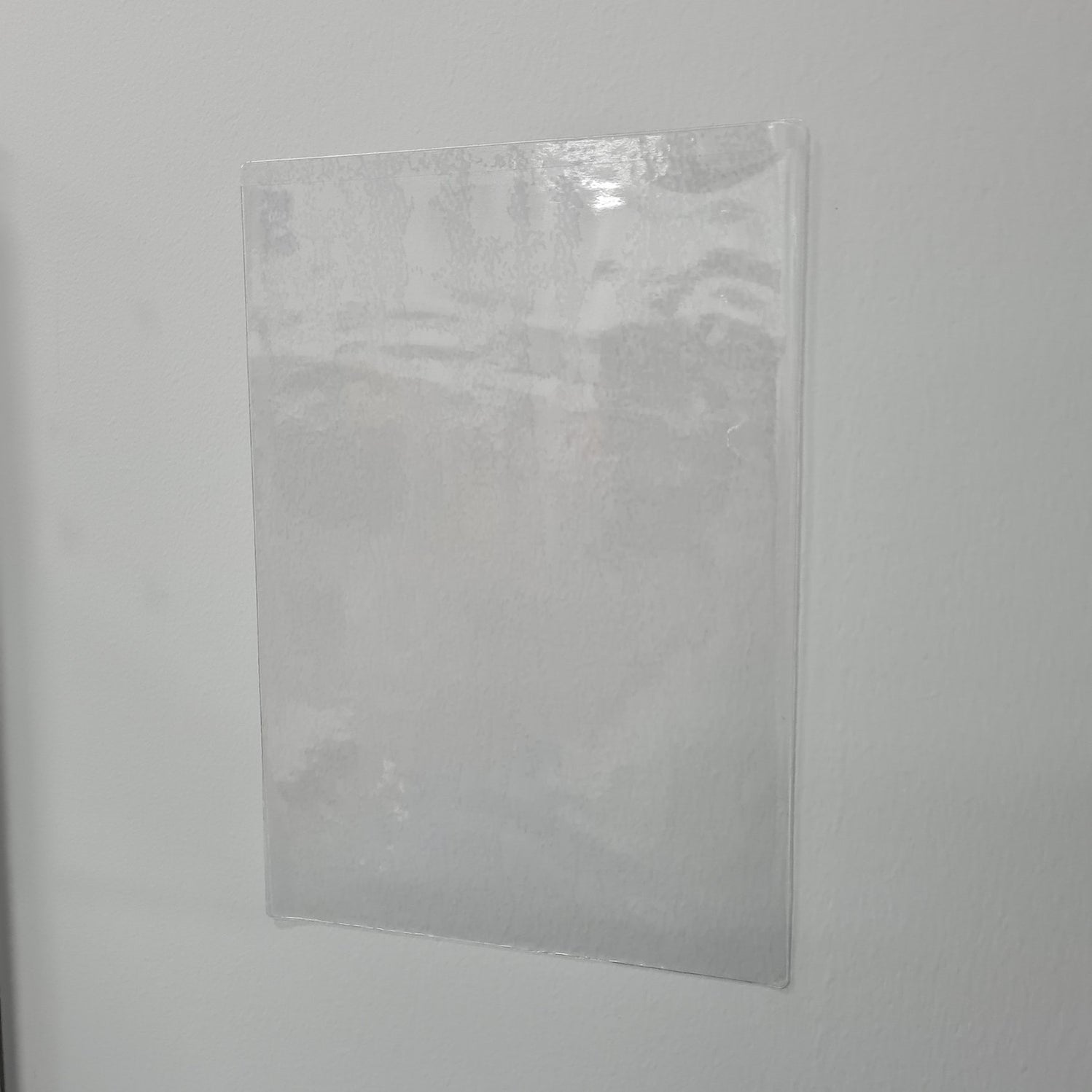 Adhesive Backed Clear PVC Pockets and Sleeves POC1-ADH — Hang and Display