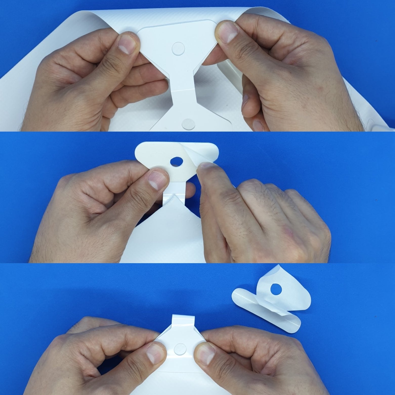 Adhesive Banner Holder Grommet Power Tabs — Hang and Display