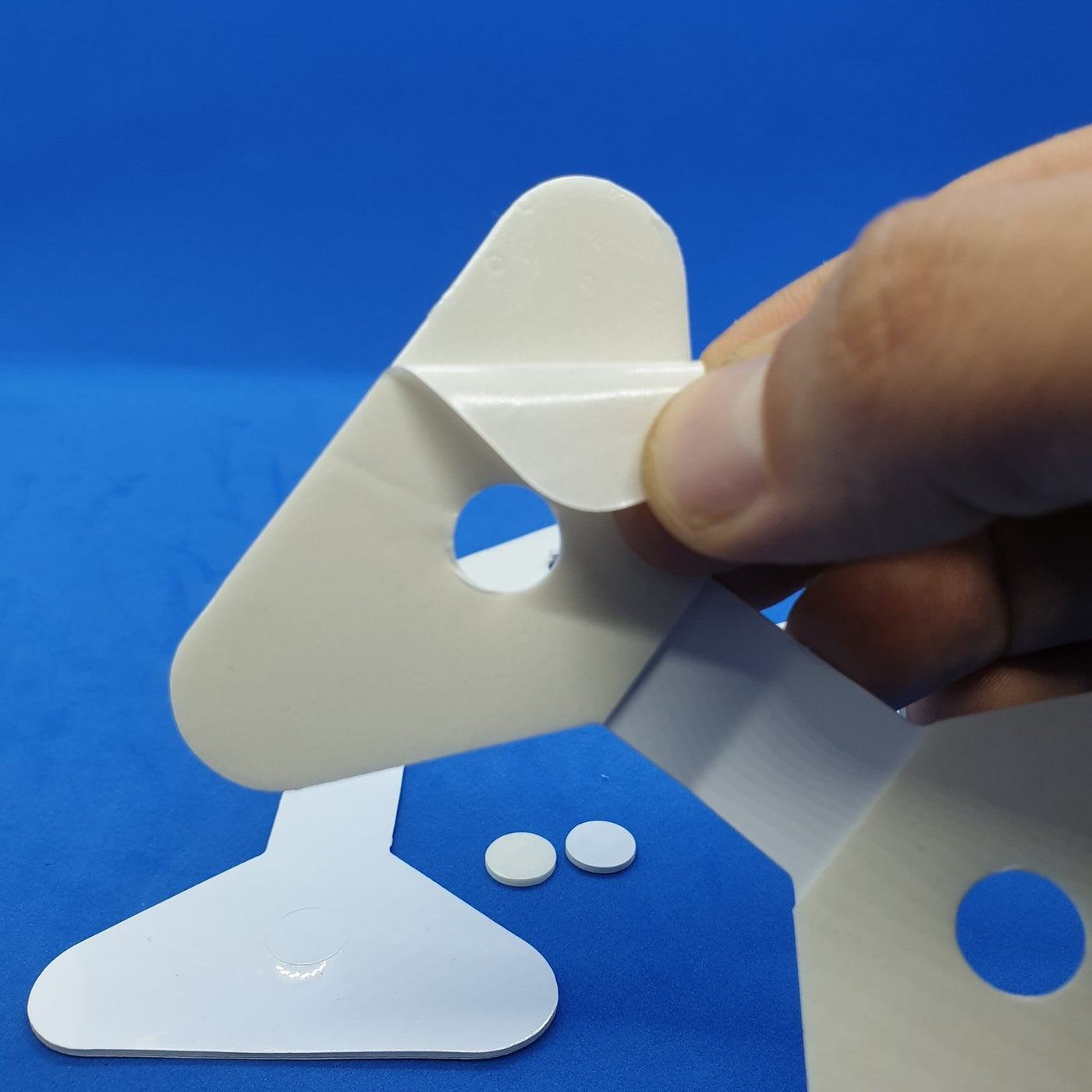 Adhesive Banner Holder Grommet Power Tabs — Hang and Display
