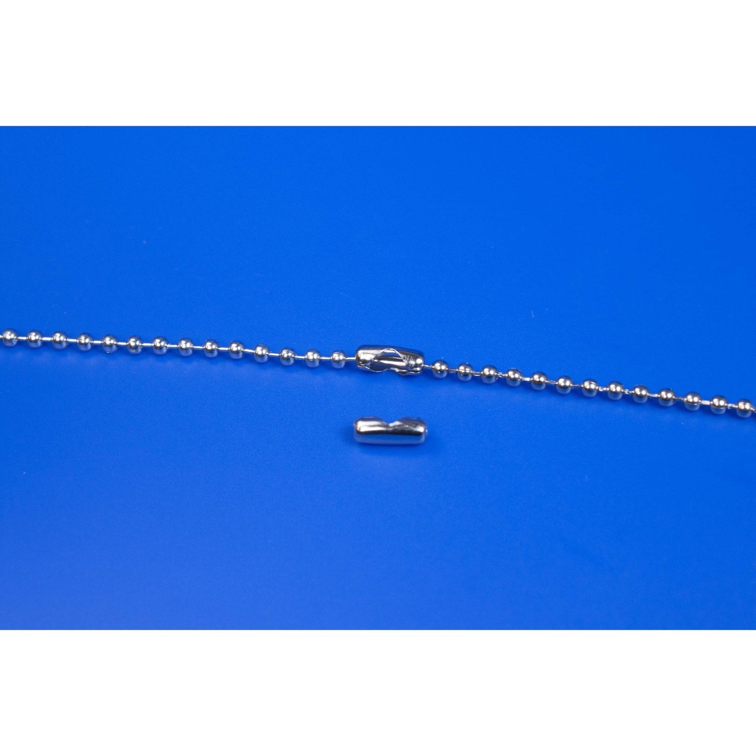 Chromed Metal Pearl Ball Chain Link Fastener CHA1 — Hang and Display