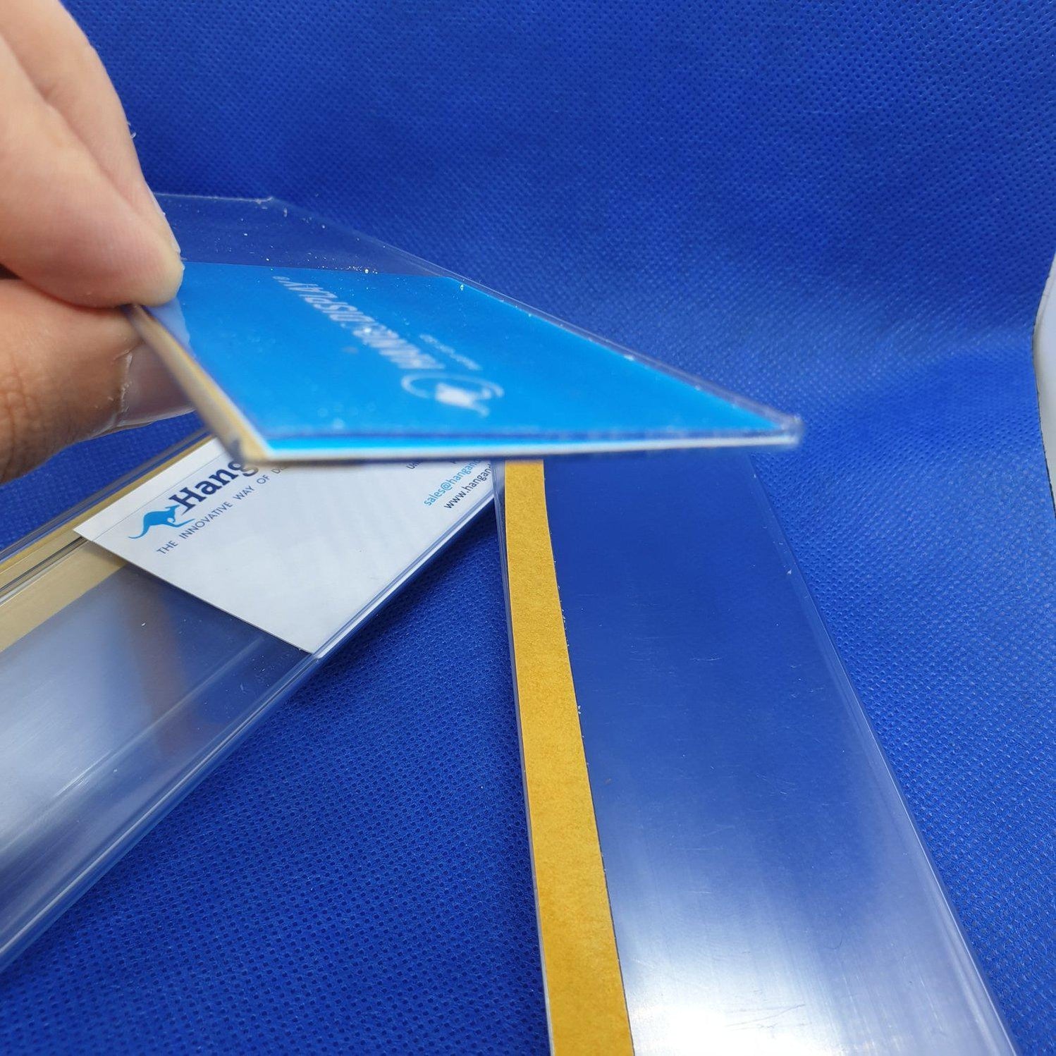 Clear Flat Data Strip with adhesive backing 52mm ticket height LAB4-52 ...