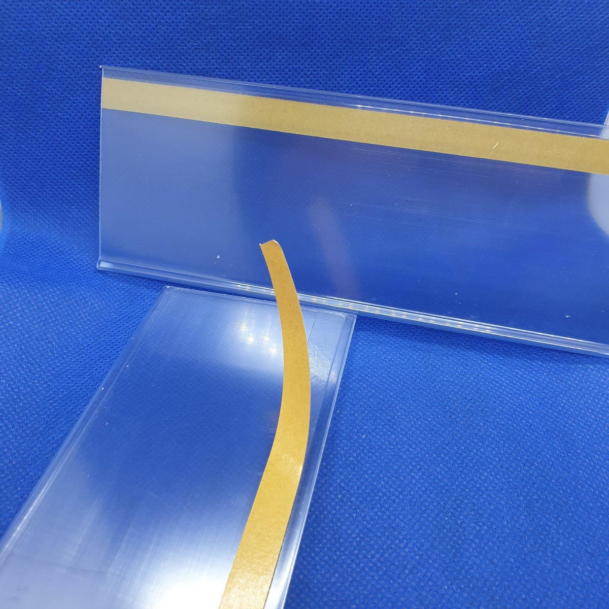 Clear Flat Data Strip with adhesive backing 80mm ticket height LAB4-80 ...