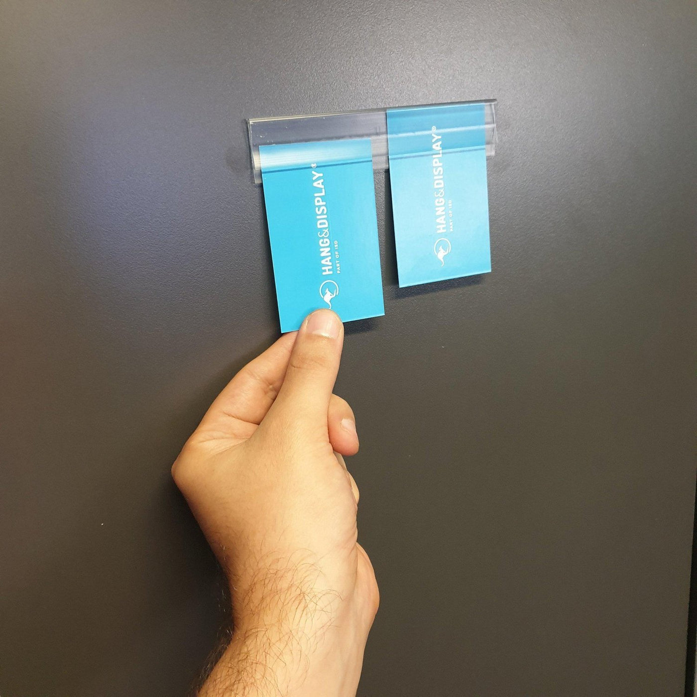 Clear Poster Edge and Ticket Holder with Adhesive Backing CPE — Hang ...