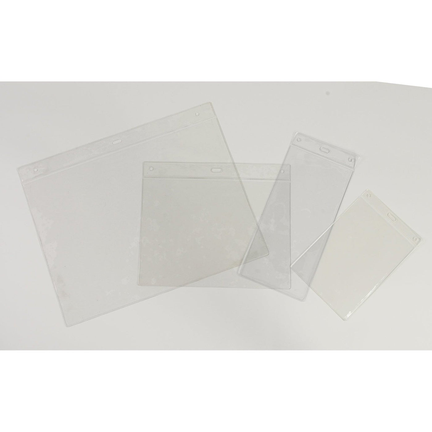 Clear PVC Pockets and Sleeves POC1 — Hang and Display