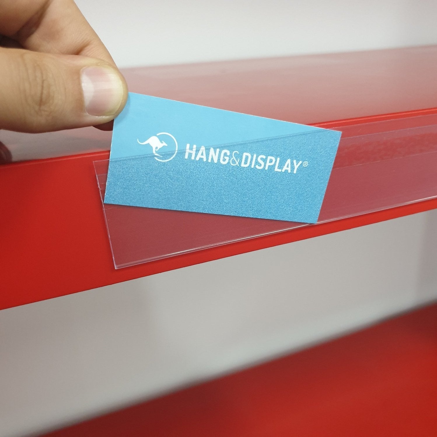 Clear Shelf Stripping Flat Data Strip Adhesive Anti Reflective — Hang ...