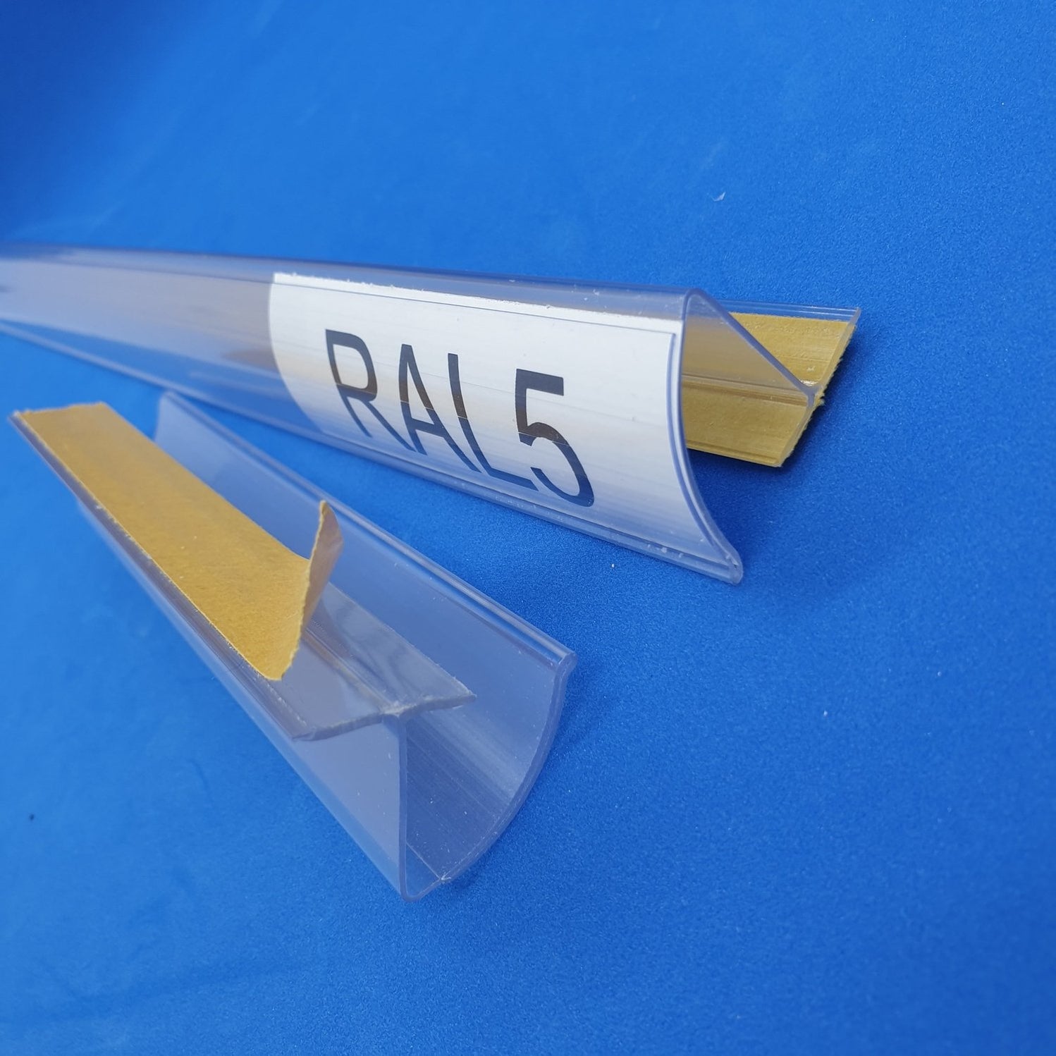 Curved Bullnose POP Data Strip with Adhesive 30mm Ticket — Hang and Display