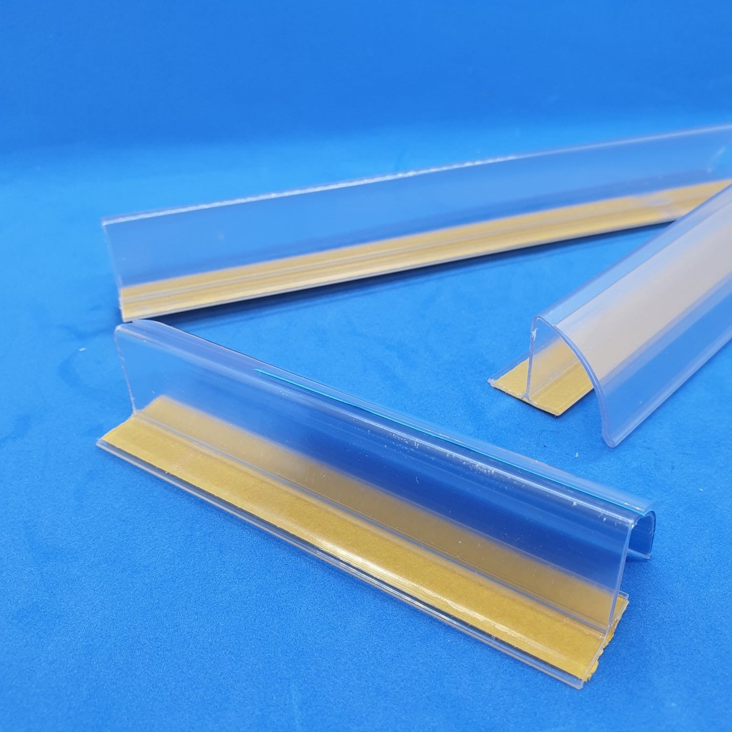 Curved Bullnose POP Data Strip with Adhesive 30mm Ticket — Hang and Display