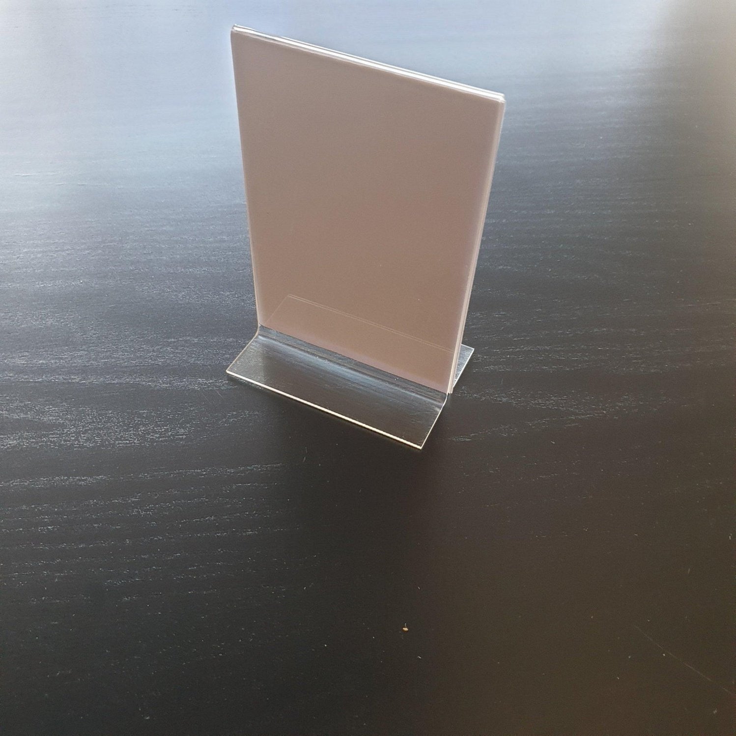 Double Sided Clear Counter Top Sign Holder & Menu Stand A7 — Hang and ...
