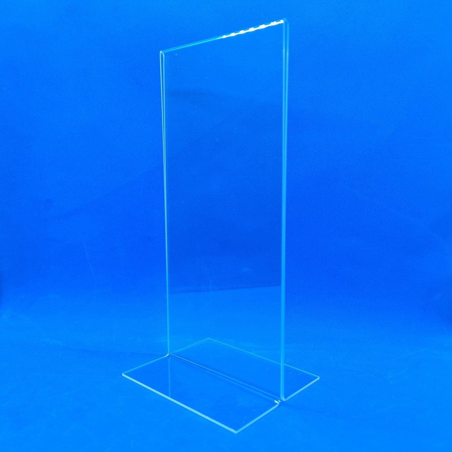 Double Sided Clear Counter Top Sign Holder & Menu Stand DL — Hang and ...