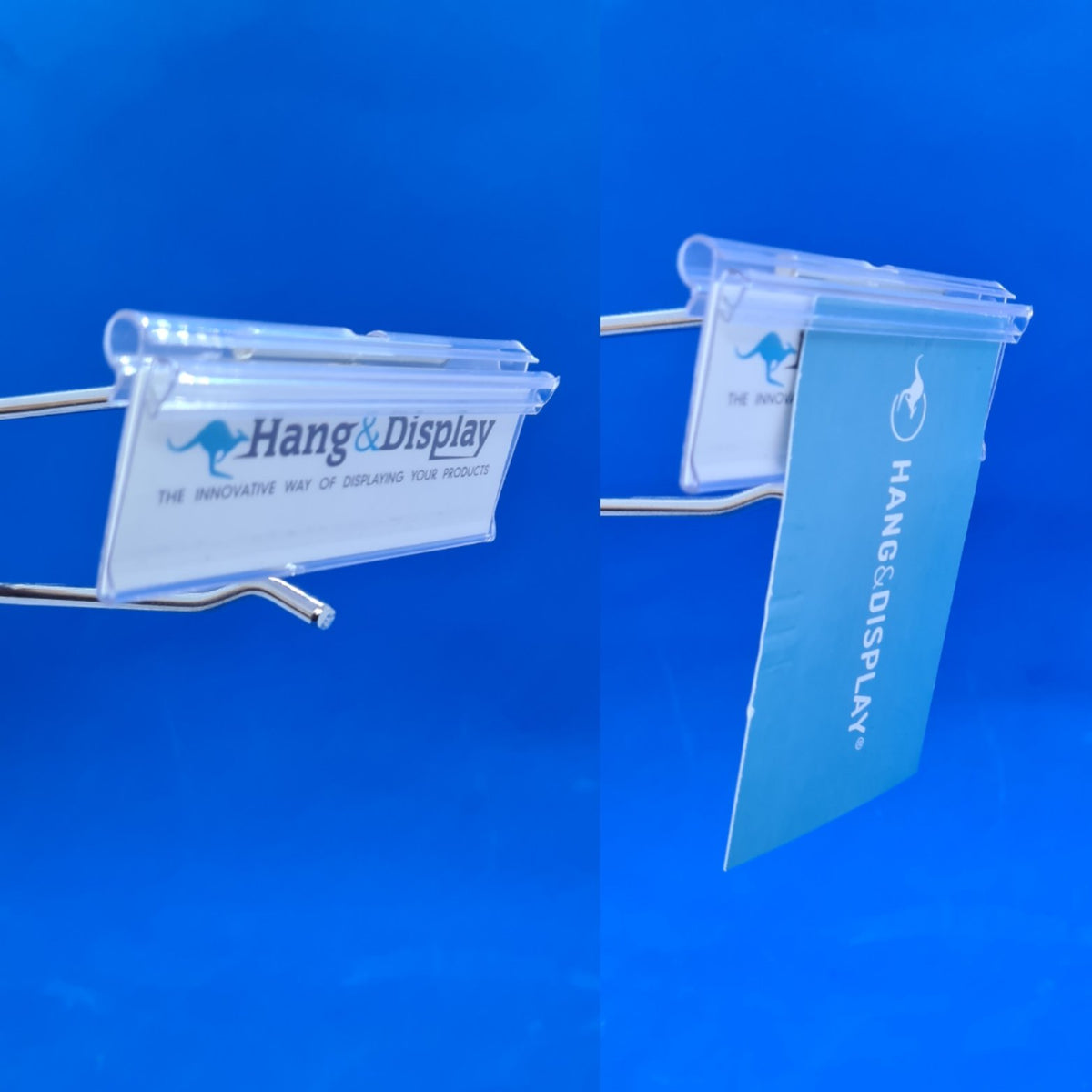 Flip Ticket Holder for Merchandising Hooks with Grip Strip — Hang and ...