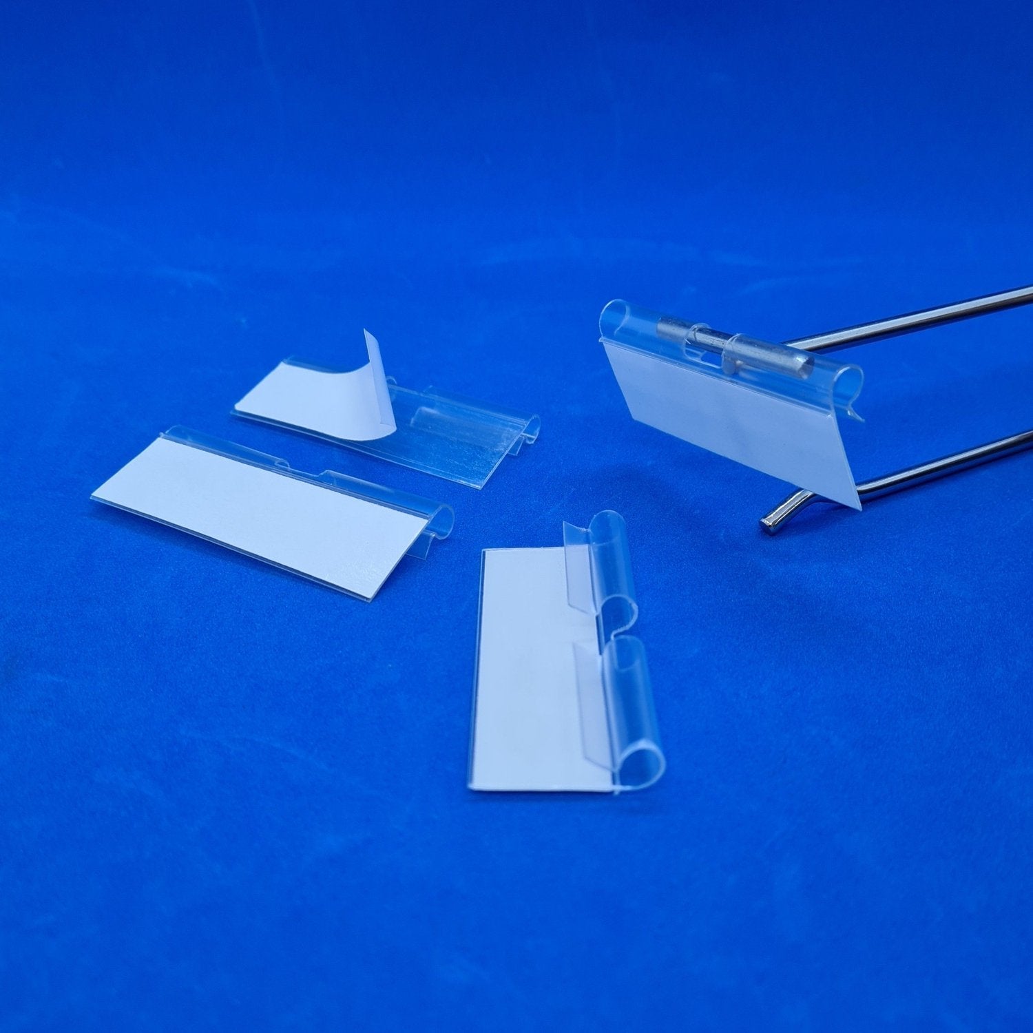 Flip Ticket Holder With Adhesive for Merchandising Hooks — Hang and Display