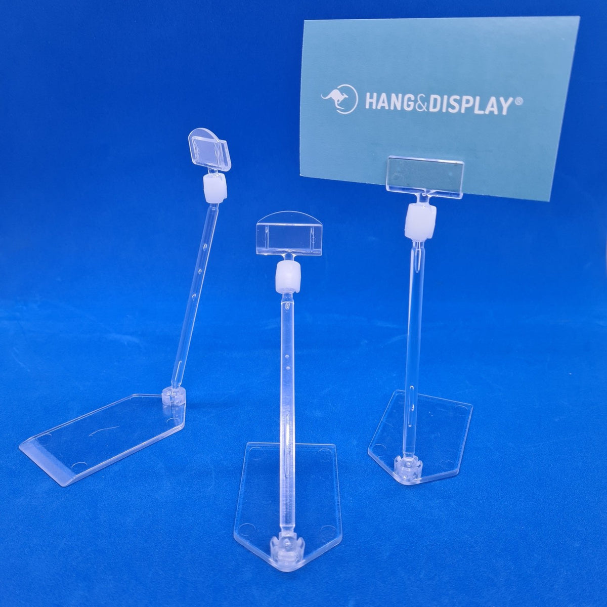 Freestanding POS Plastic Ticket and Sign Holder Under Tray Sliding bas ...