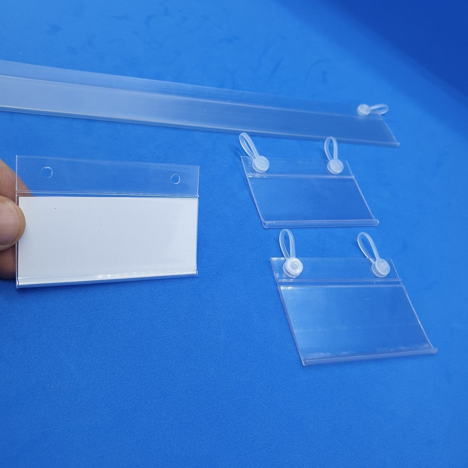 Hang Scan Data Strip with Hanging Holes For Wire Shelves LAB11 — Hang ...