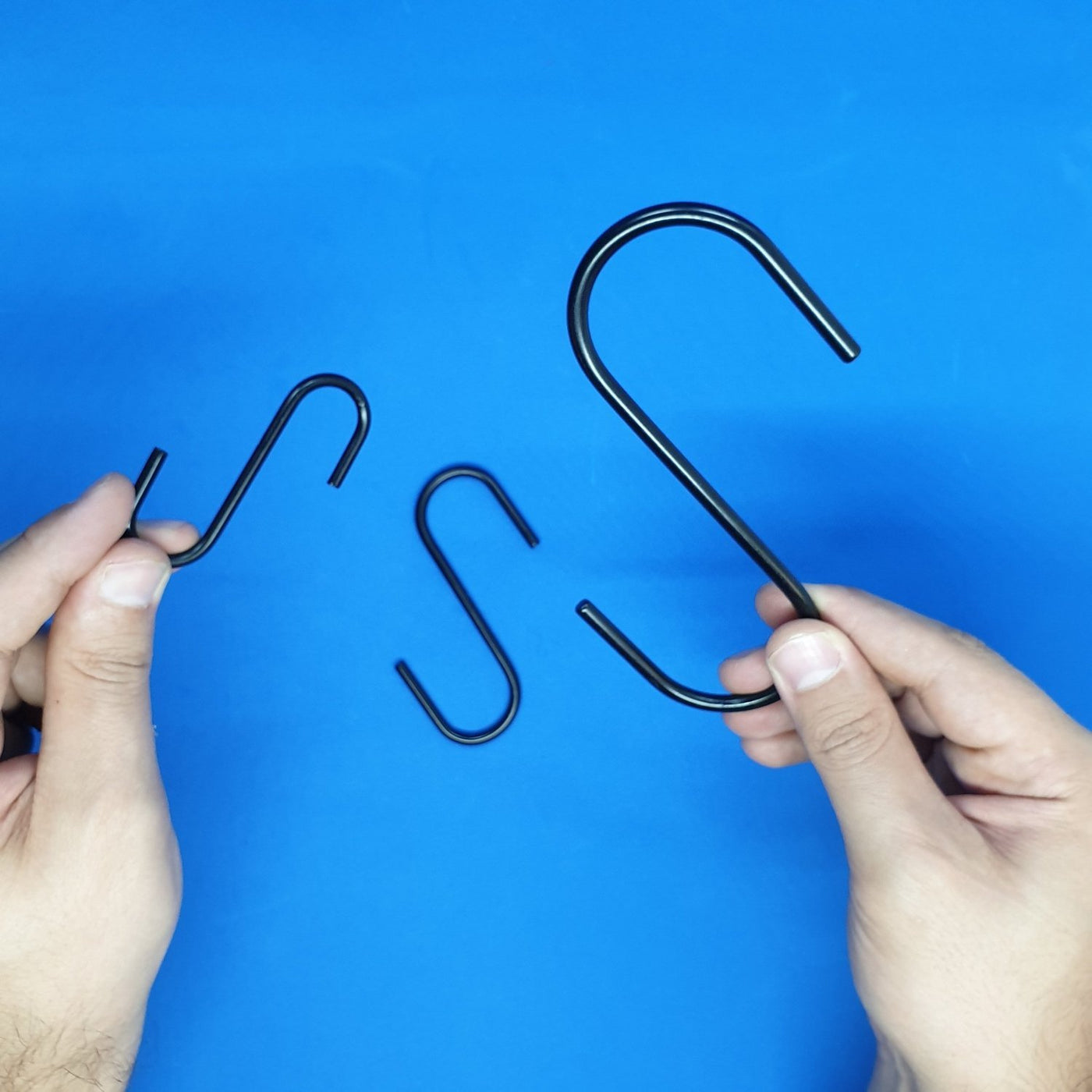 Metal S Hook Powder Coated Steel Wire Large Hanging Hooks — Hang and ...
