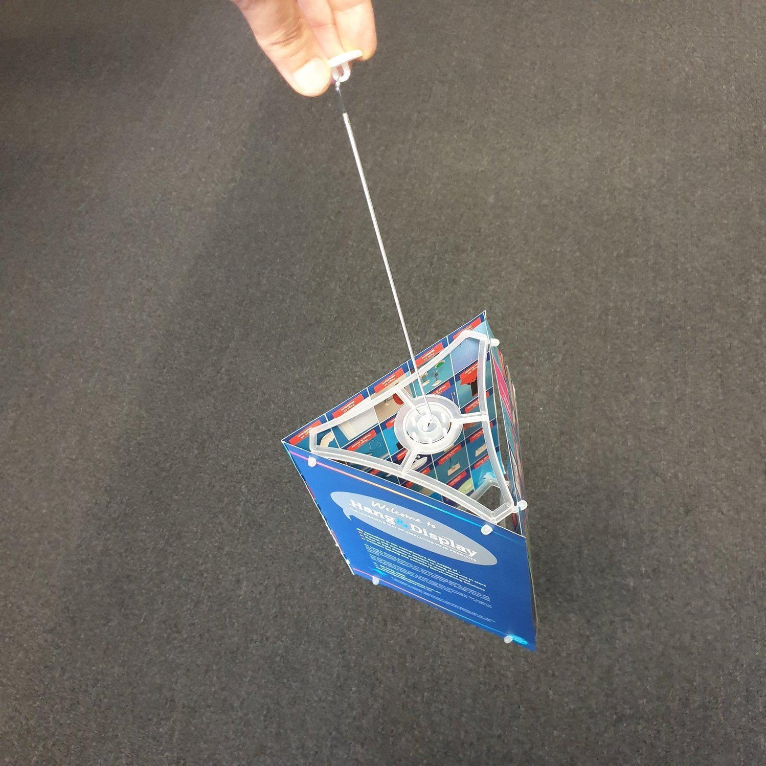 Mobile Ceiling Sign Hangers Triarama & Quadrama TRI — Hang and Display