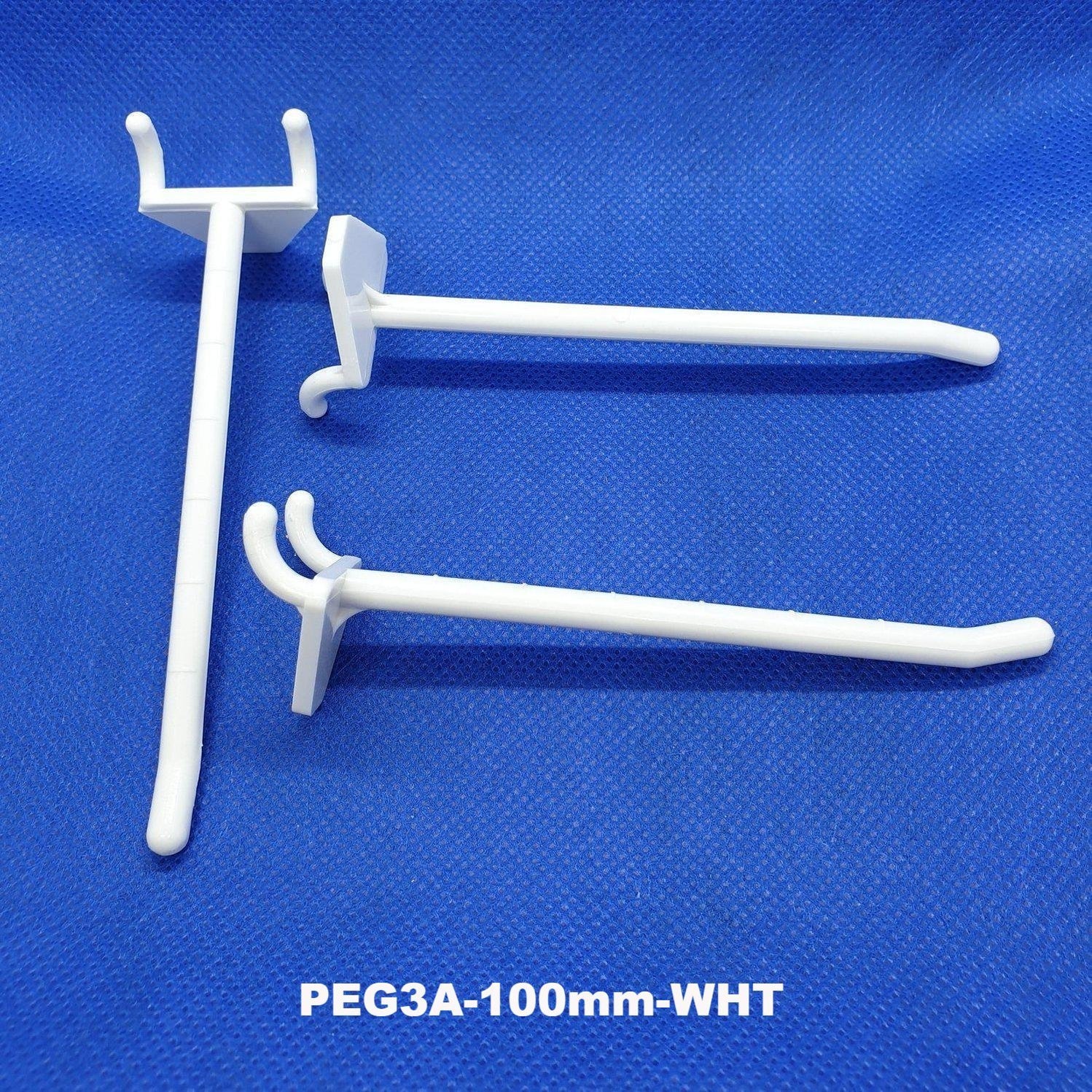 Pegboard Single Prong Plastic Merchandising Hook PEG2A PEG3A PEG4A ...