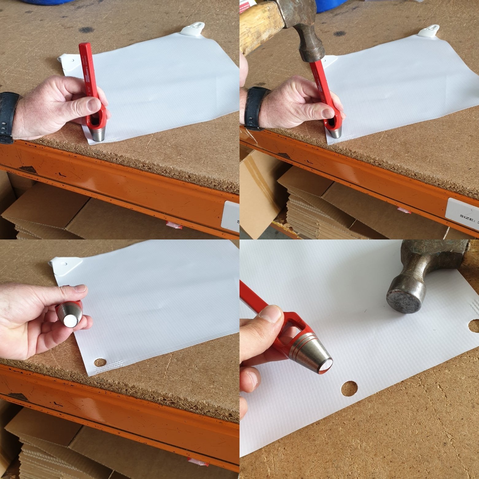 Plastic Banner Eyelets Press Lock 14mm Snap Grommet — Hang and Display