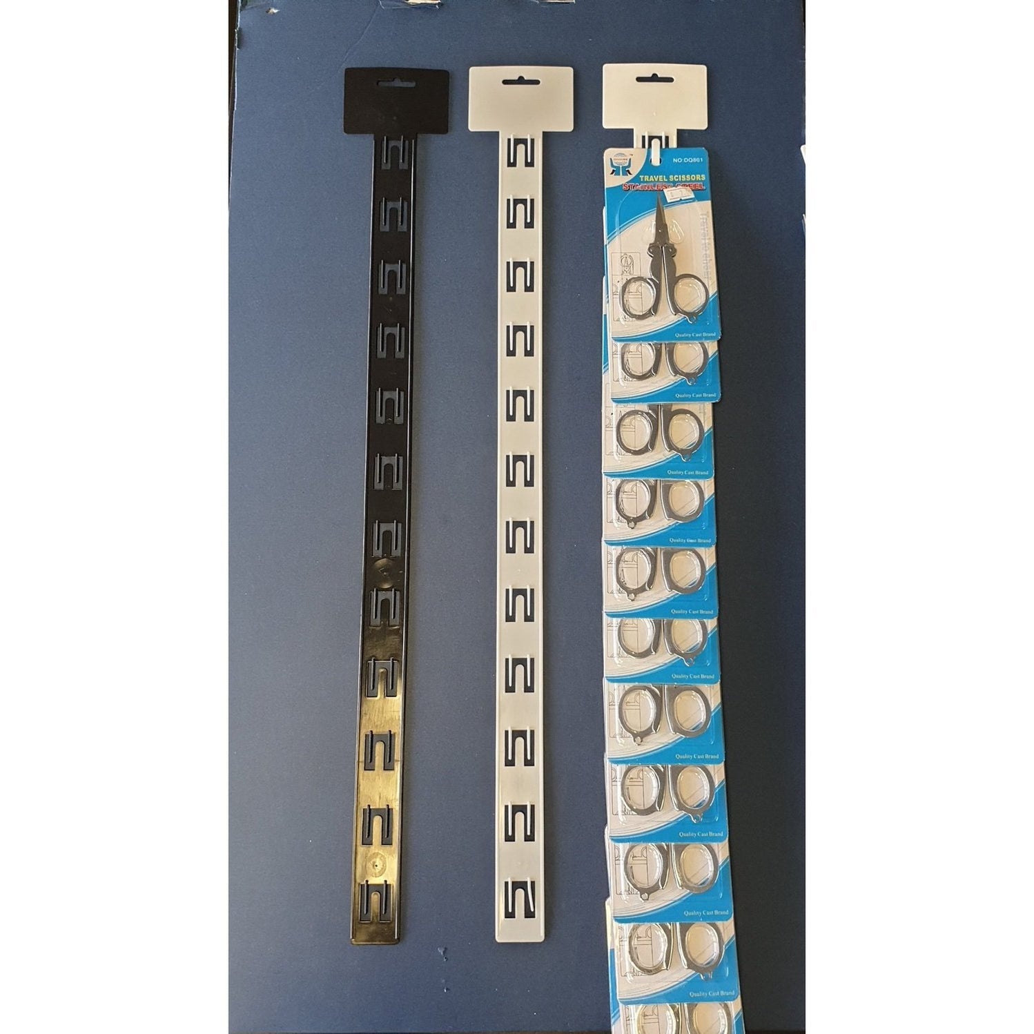 Plastic Hang Strip 12 Station 650mm H139 — Hang and Display