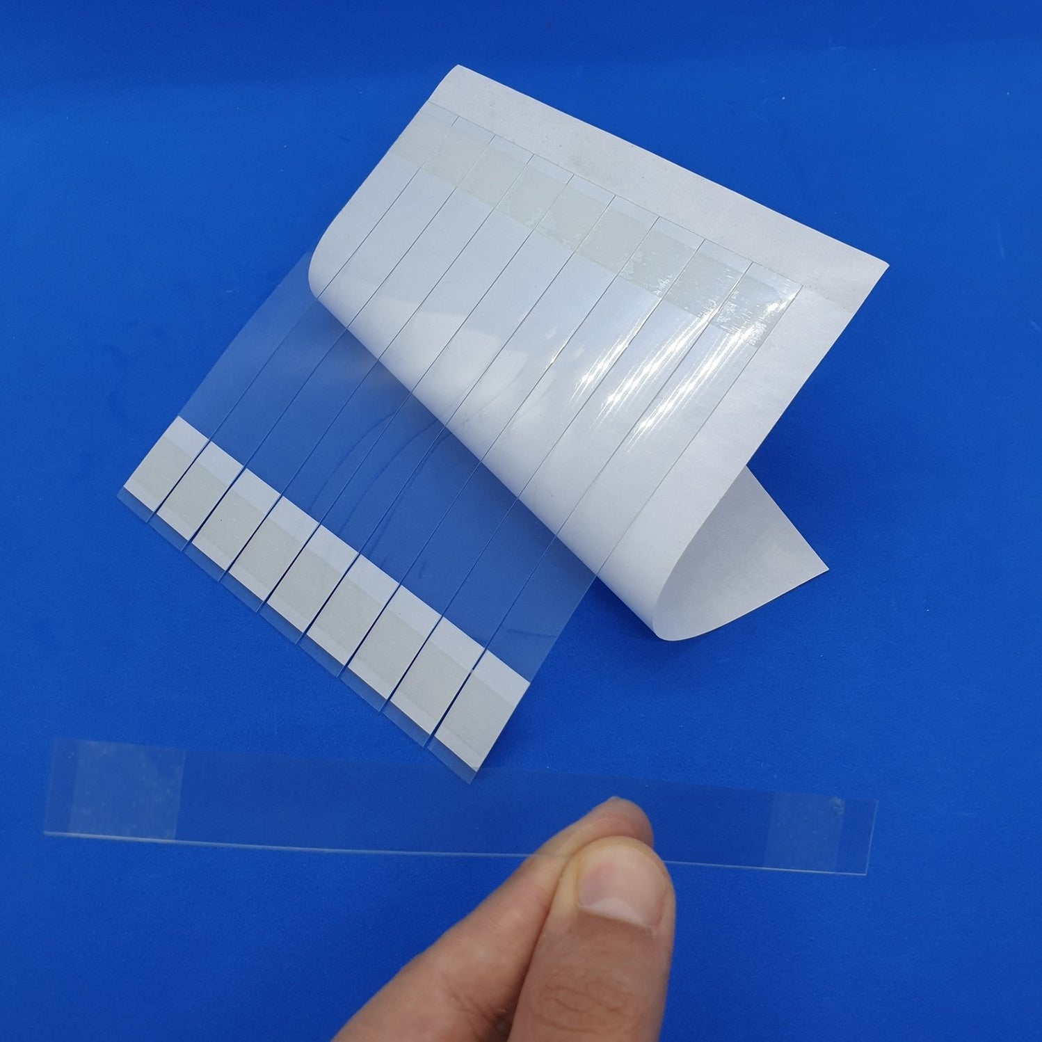 Plastic Transparent Shelf Wobblers with Adhesive Pads on Sheets WOB551 ...