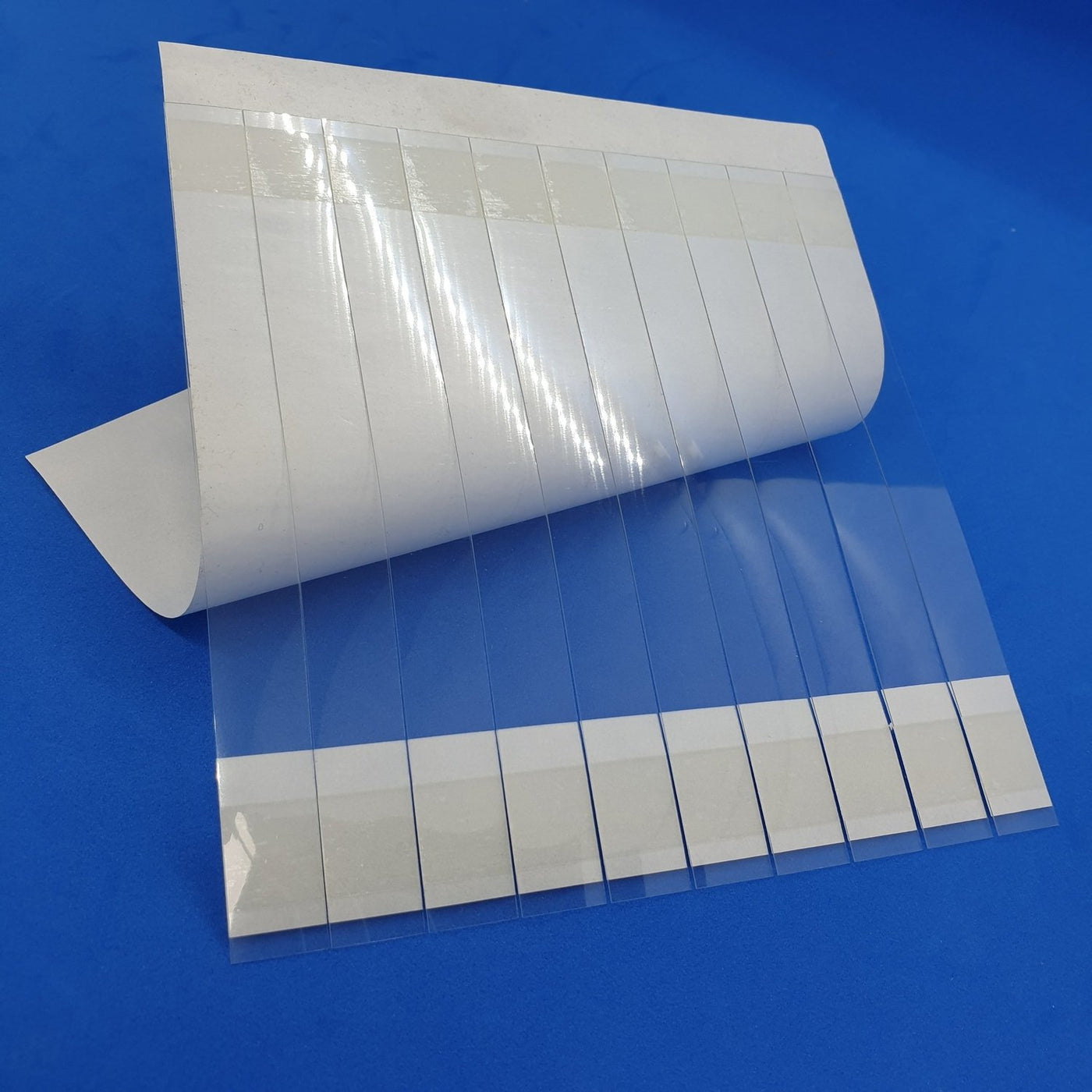 Plastic Transparent Shelf Wobblers with Adhesive Pads on Sheets WOB551 ...