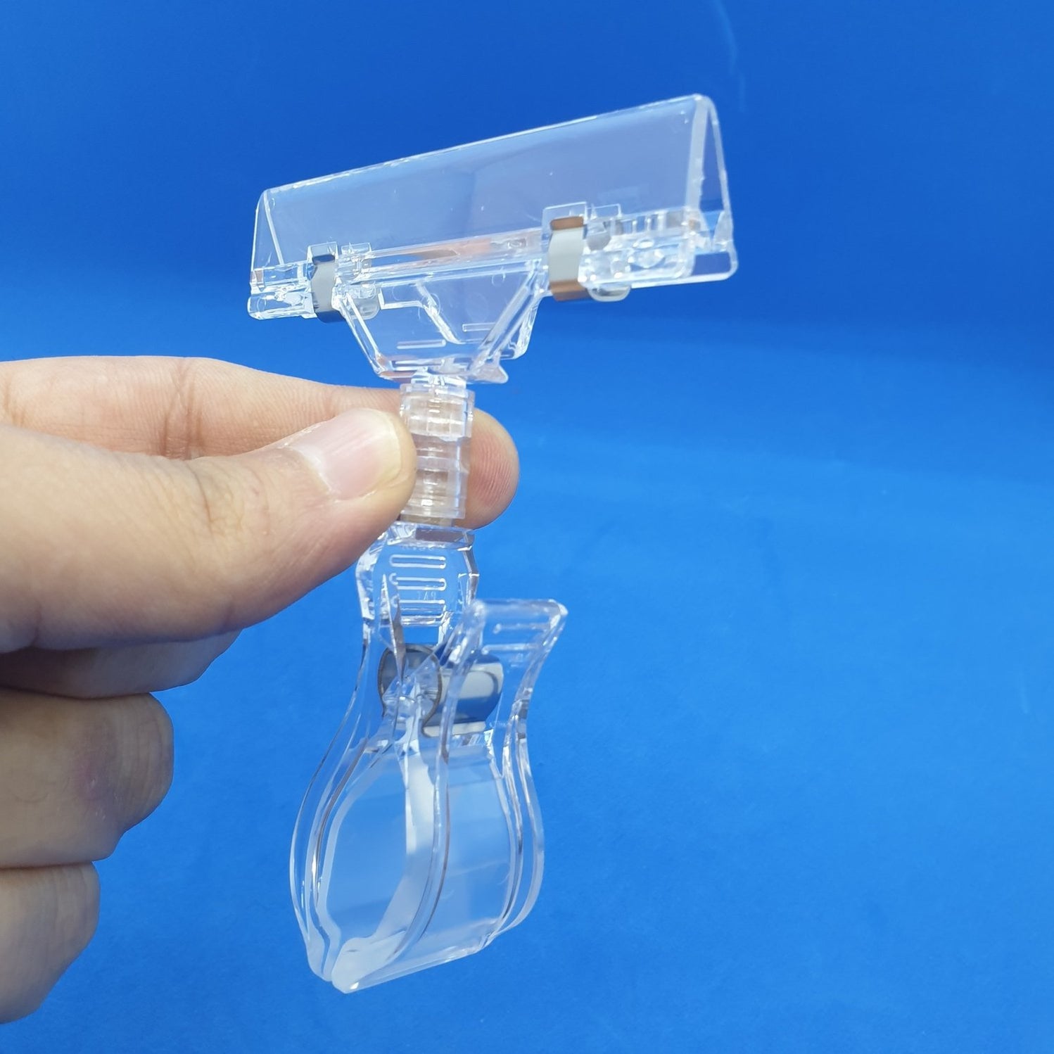 POS Rotating Ticket and Sign Holder with Claw Grip and Wide Card Holde ...