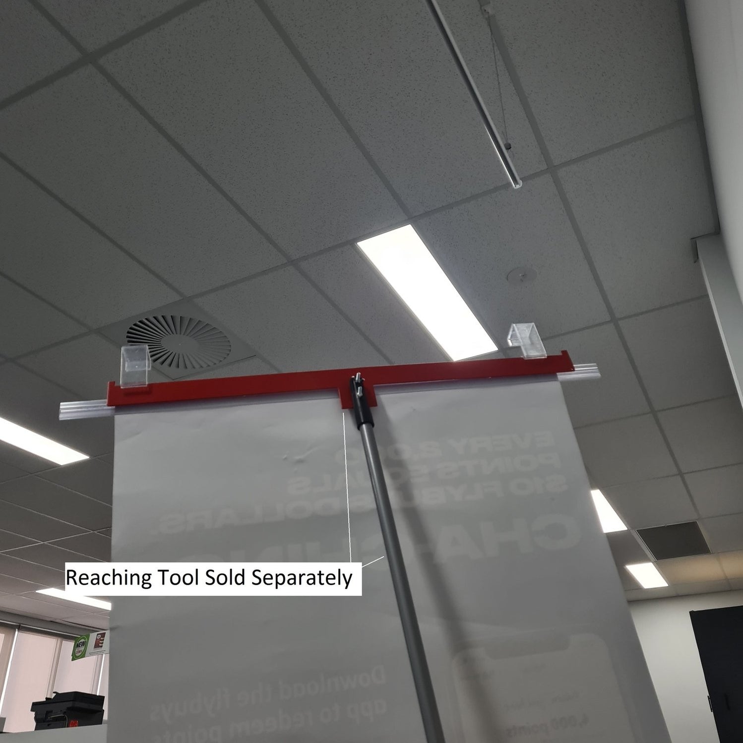 ProfilUp Ceiling Poster Hanging Rails and Hooks — Hang and Display