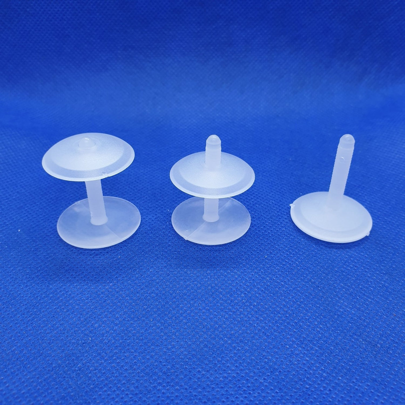 Push Snap Ratchet Plastic Rivet Pin Transparent DIS19 — Hang and Display