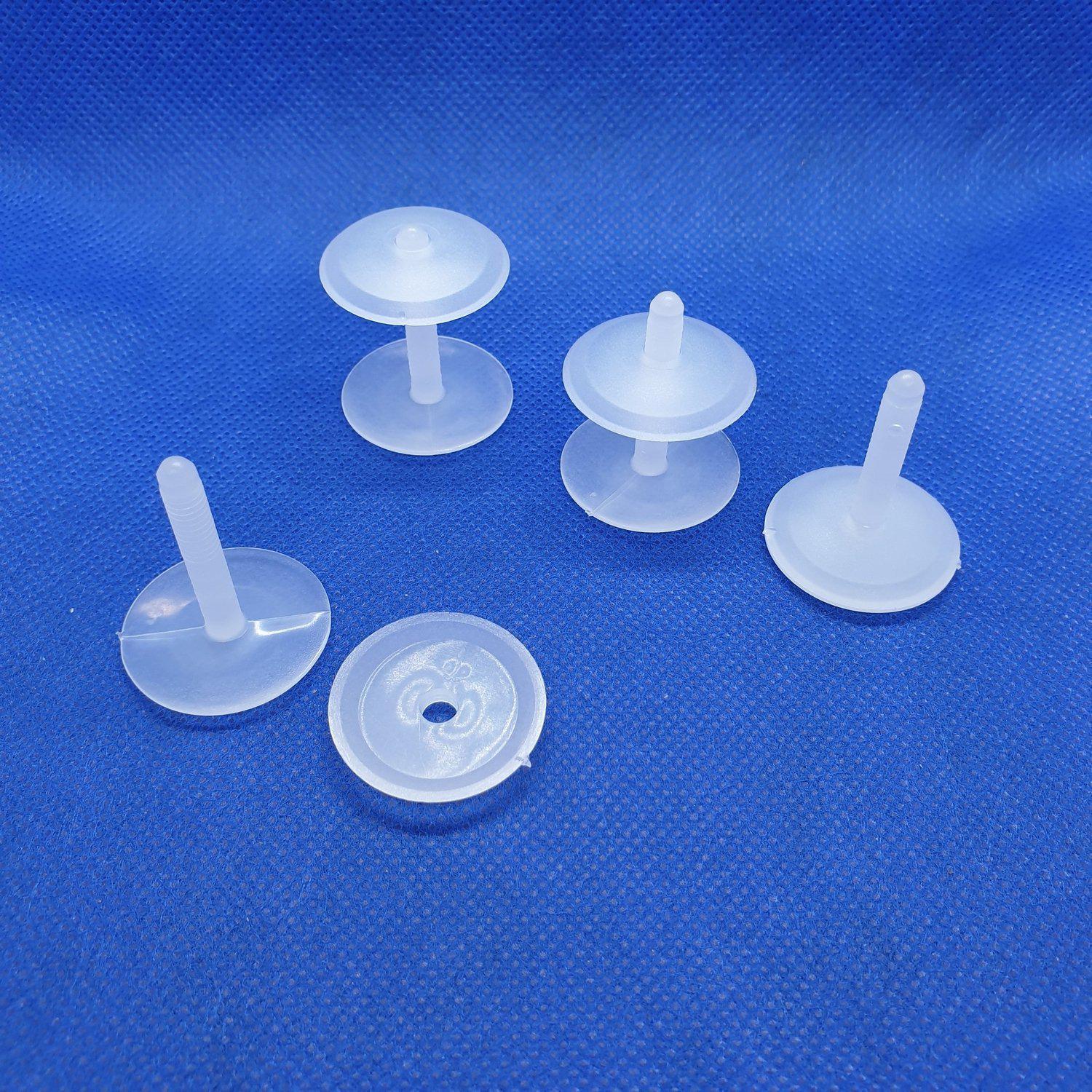 Push Snap Ratchet Plastic Rivet Pin Transparent DIS19 — Hang and Display