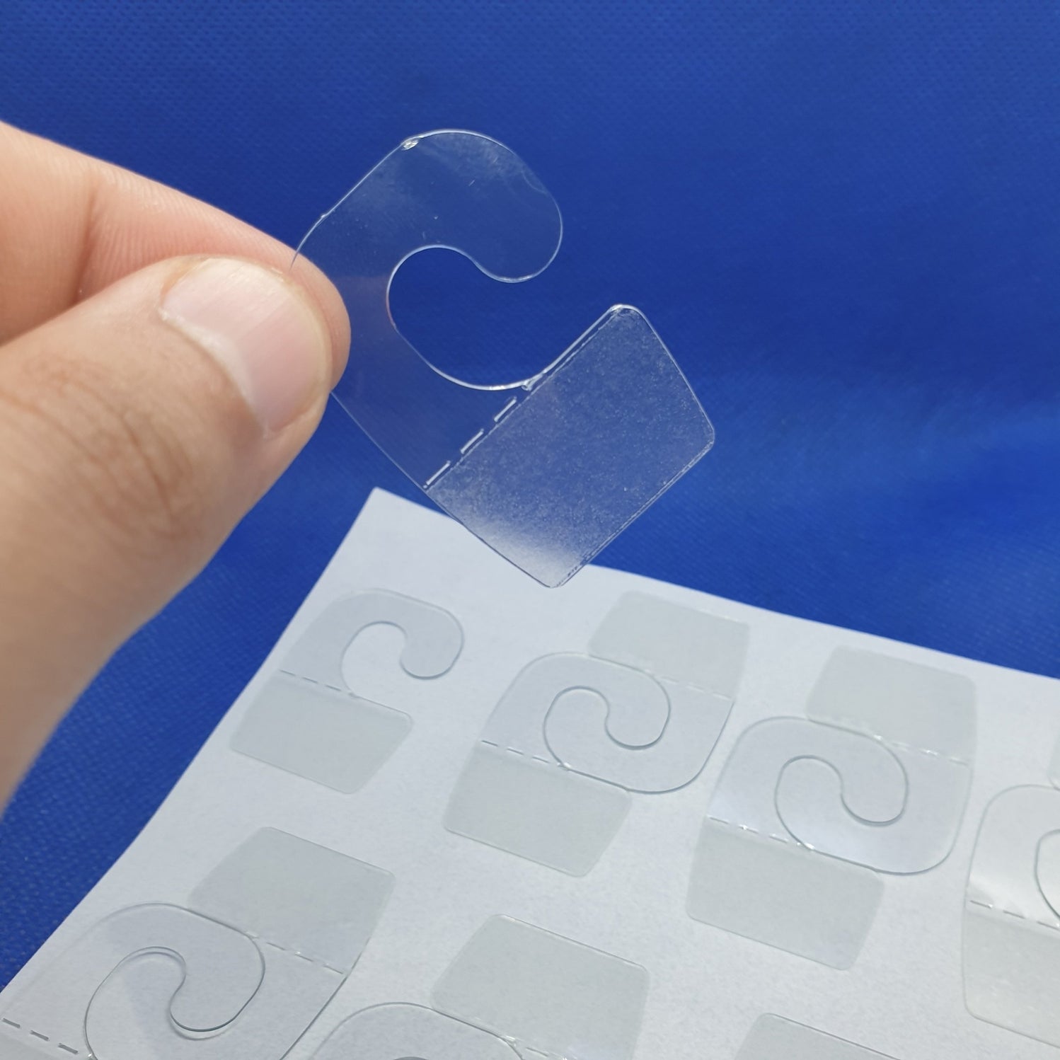 Self Adhesive Hang Tabs Open Hook on Sheet REF-55431 — Hang and Display