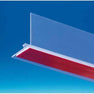 Shelf Stopper Strip Clear PVC with T-Rail and Adhesive Base — Hang and ...