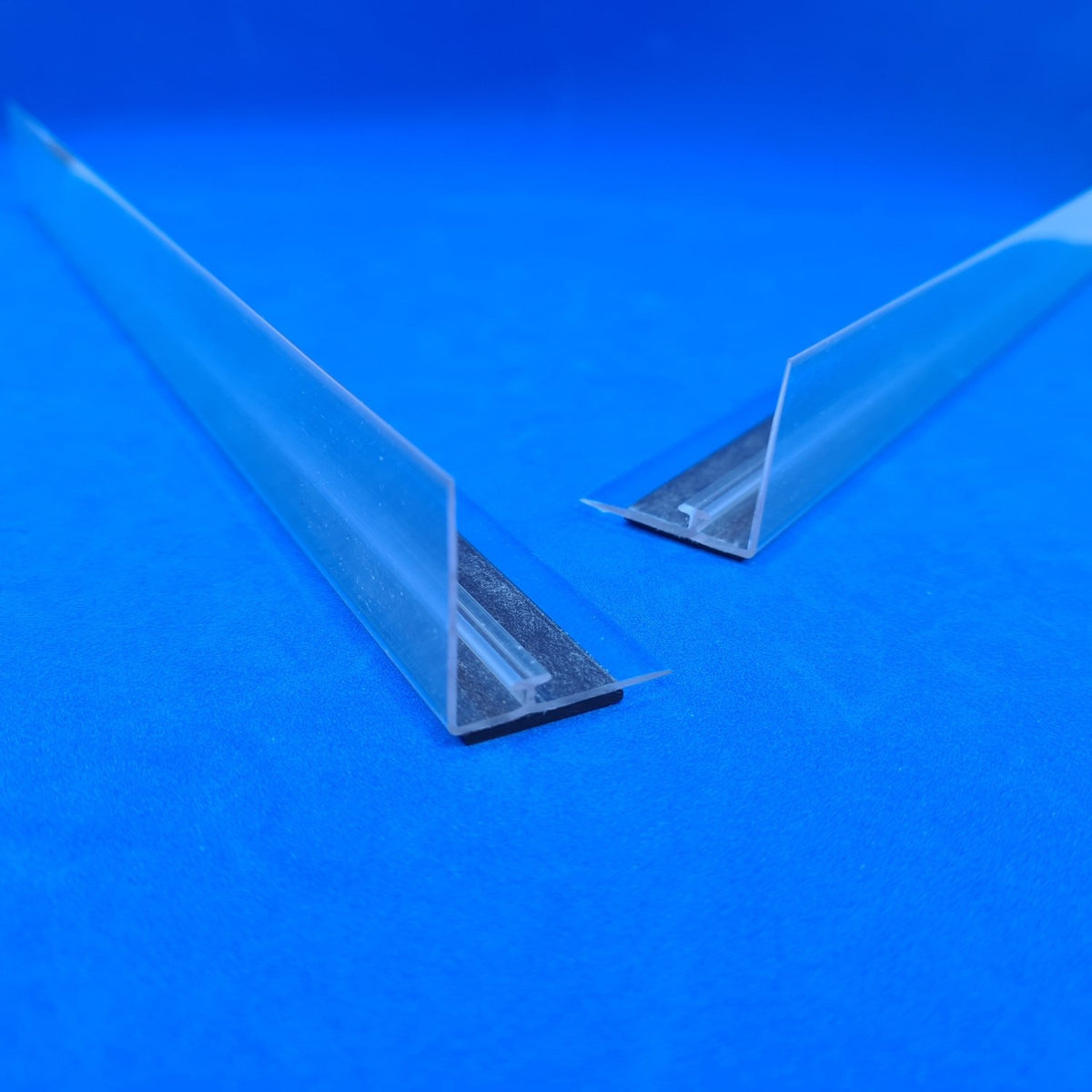 Shelf Stopper Strip Clear PVC with T-Rail and Magnetic Base — Hang and ...