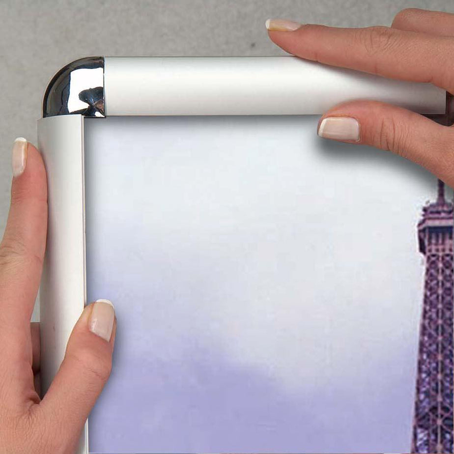 Snap Lock Aluminium Poster and Sign Frame Round Corners KAD1 — Hang and ...