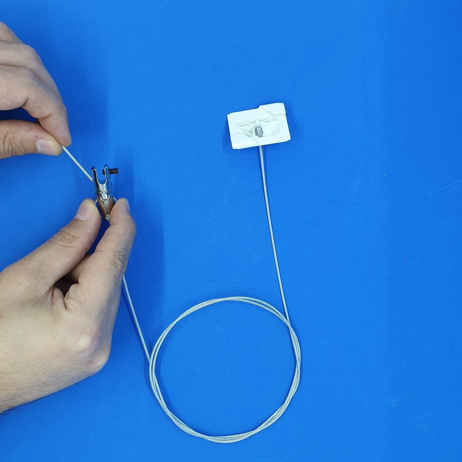 Steel Wire Hanging System Ceiling Clip with Adjustable Sign Panel Clam ...