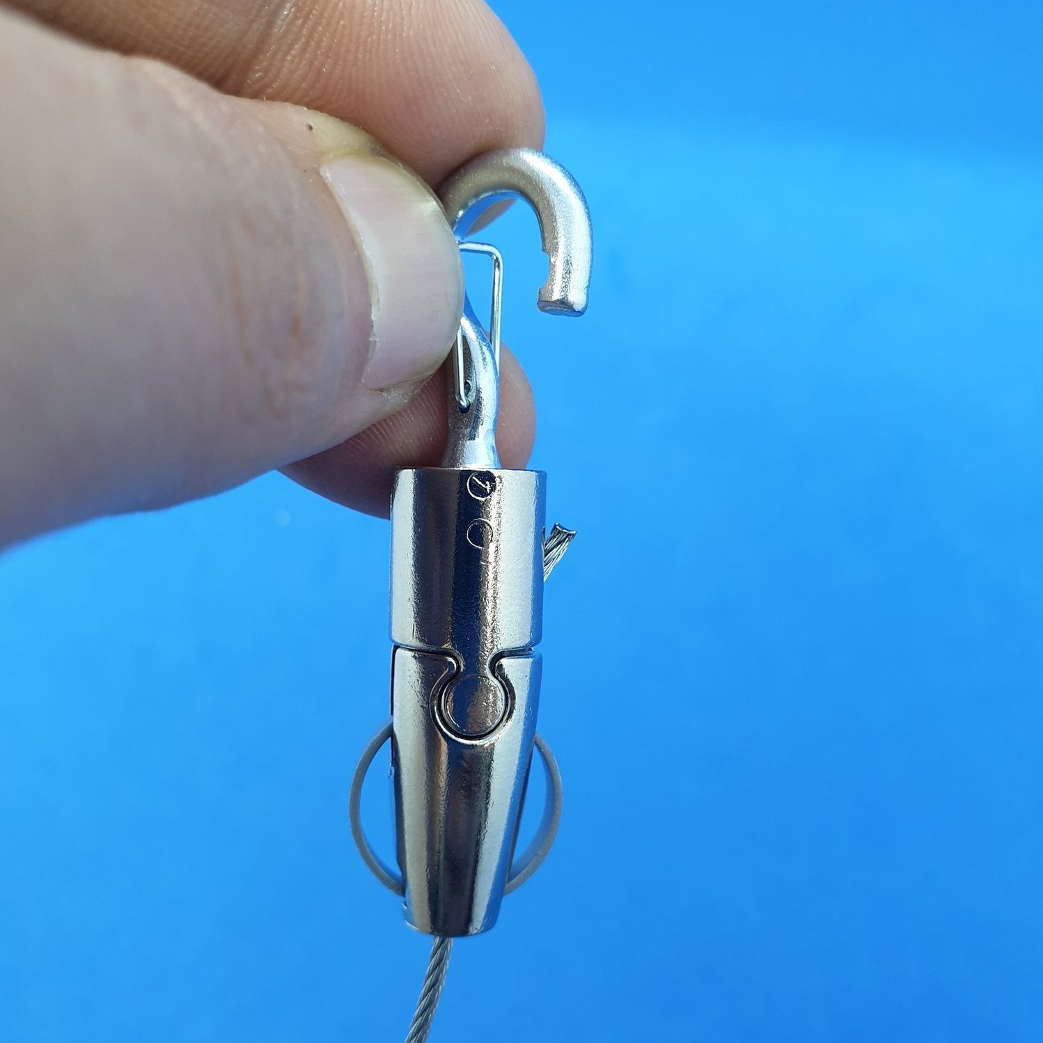 Steel Wire Hanging System Ceiling Clip with Adjustable Snap Hook — Hang ...