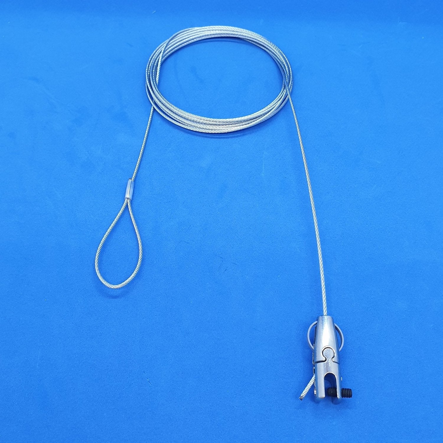 Steel Wire Hanging System Looped End with Adjustable Sign Panel Clamp ...