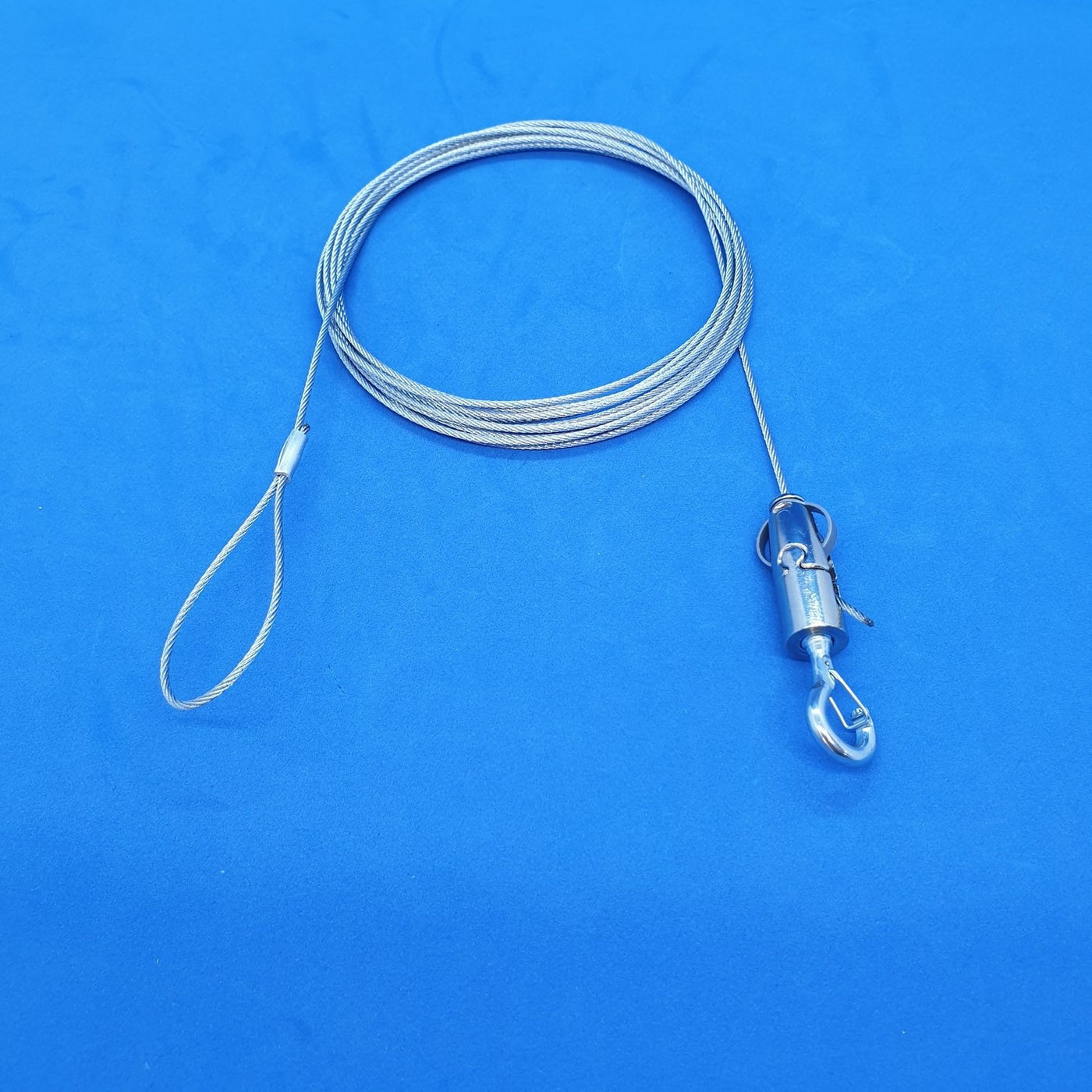 Steel Wire Hanging System Looped End with Adjustable Snap Hook — Hang ...
