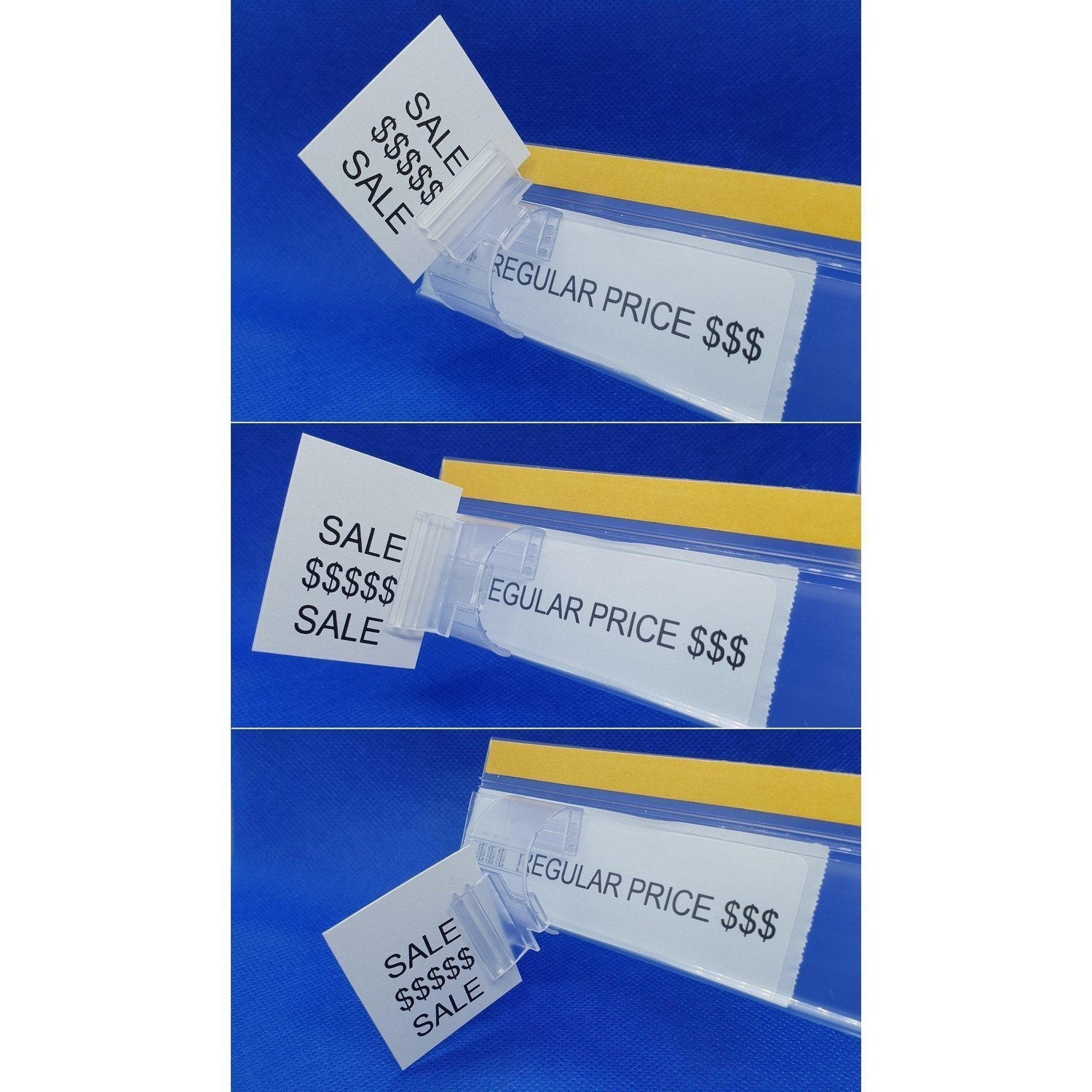 SuperGrip Adjustable Perpendicular Sign Holder for Data Strips and She ...