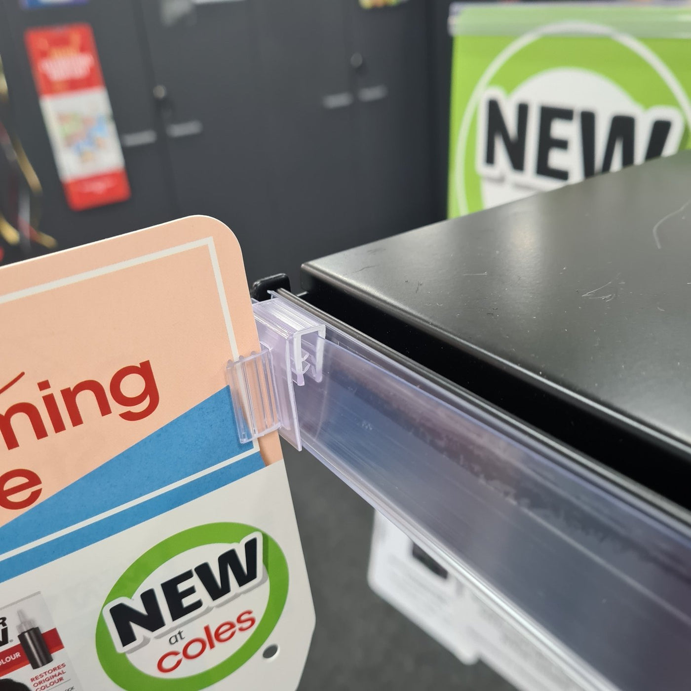 Supergrip Perpendicular Hinged Sign Holder for ESL Data Strips — Hang ...