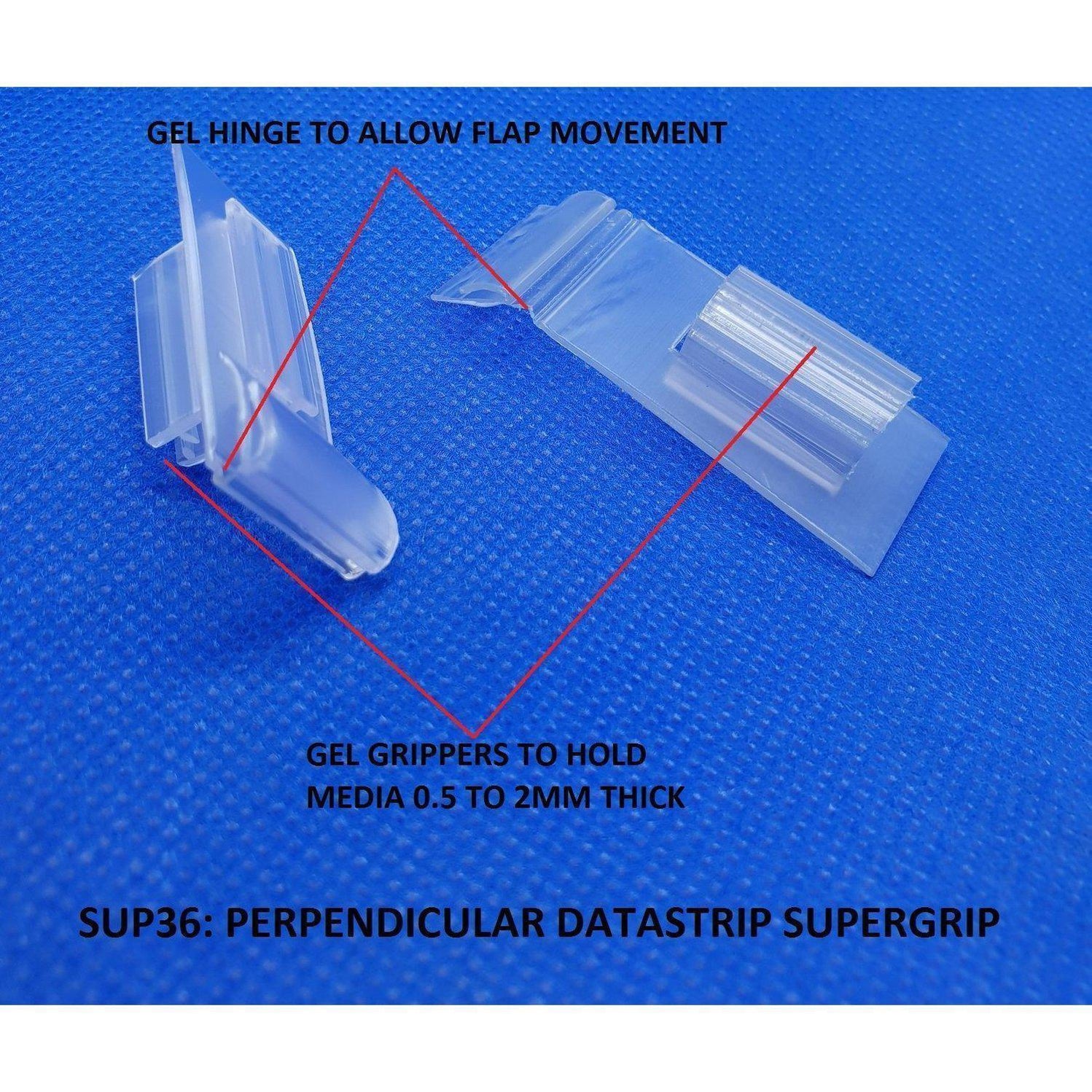 Supergrip Perpendicular Sign Holder for Data Strips and Shelves SUP36 ...