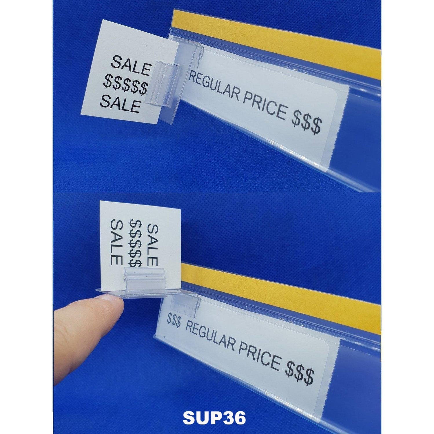 Supergrip Perpendicular Sign Holder for Data Strips and Shelves SUP36 ...