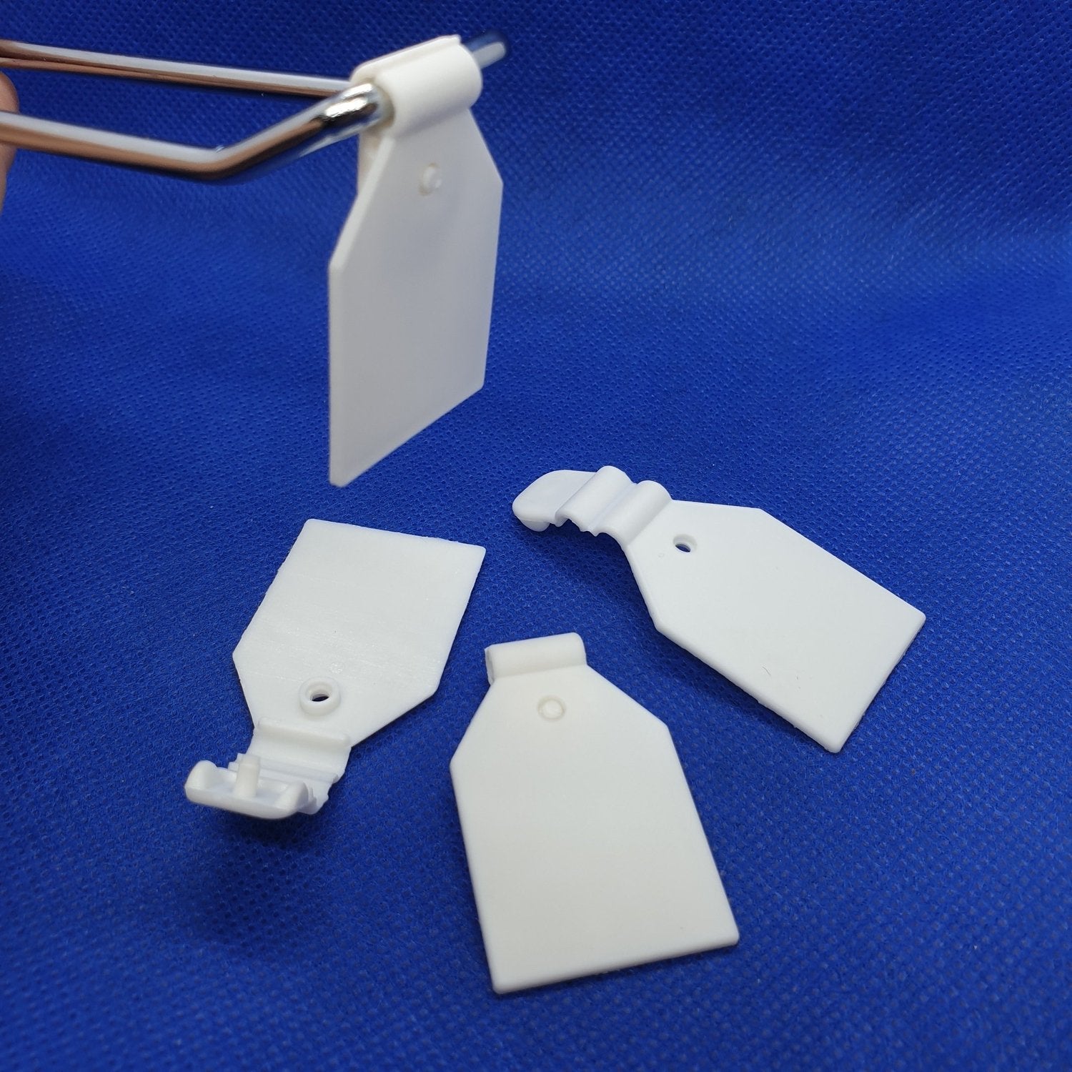 Swing Tag Label for Merchandising Loop Hooks — Hang and Display