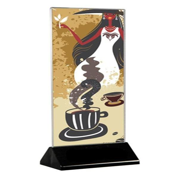 Table Top Acrylic Menu Holder with Black Pyramid Plastic Base — Hang ...