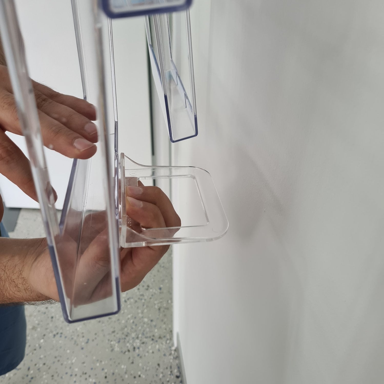 Wall Mounted A4 Brochure Holder 8 Pockets in 2 Rows — Hang and Display